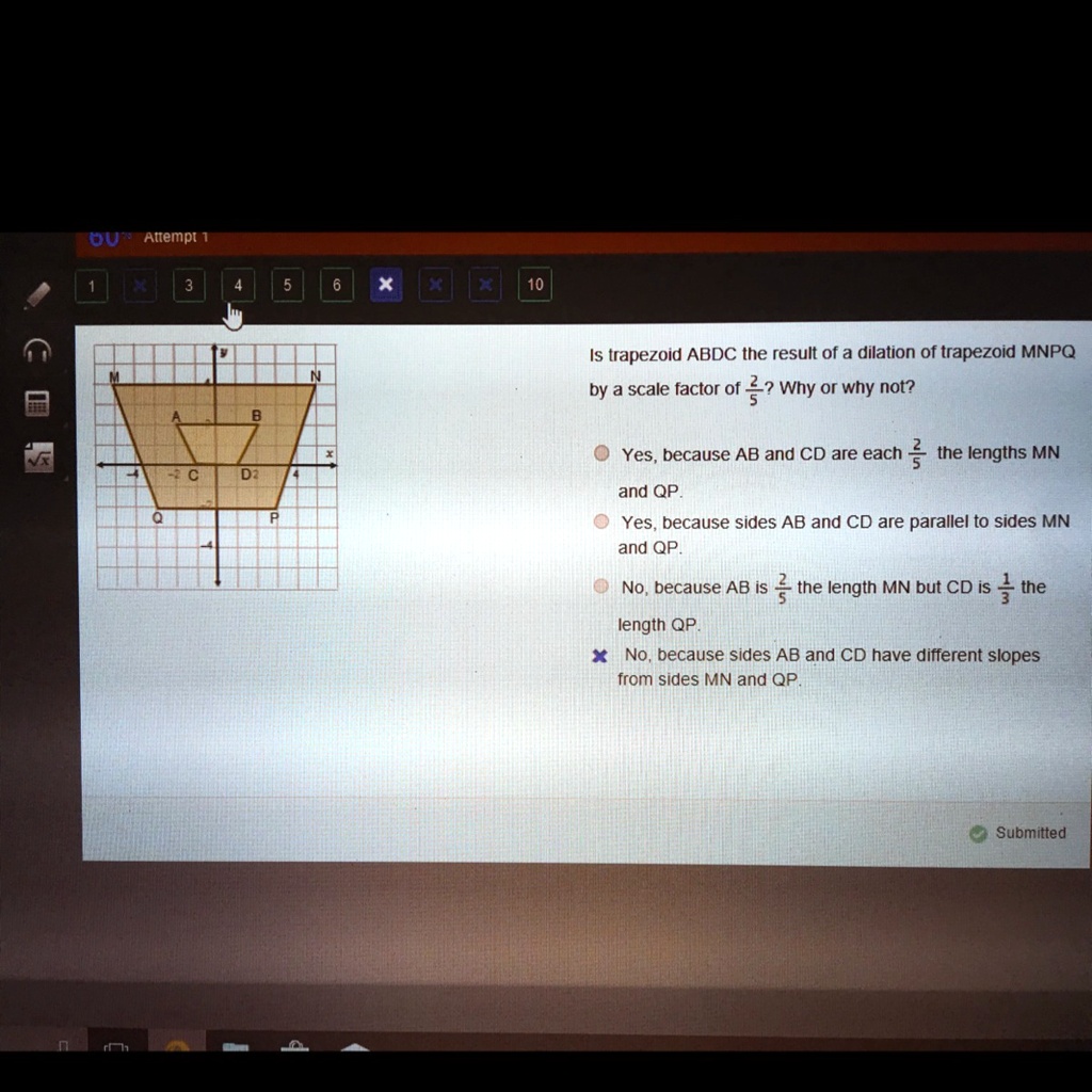 is trapezoid abdc the result of a dilation of trapezoid mnpq by a scale factor 25 alempi du ...