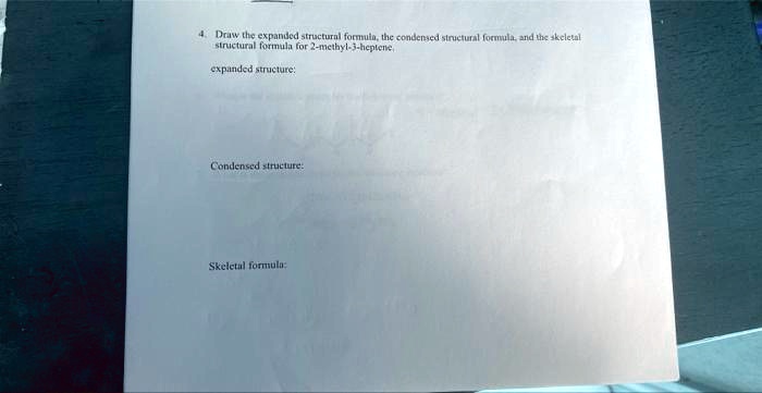 Video Solution Draw The Expanded Structural Formula The Condensed