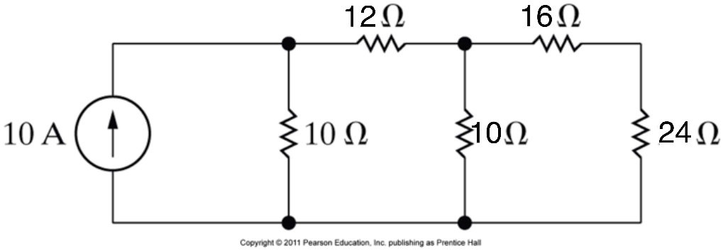 SOLVED: For the circuit below, first define voltages, and their ...