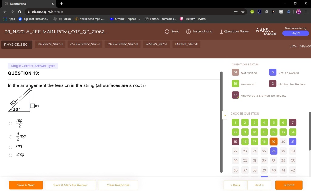 whats the answe pls solve fast nlcarn portal nlearn nspira in test apps ...
