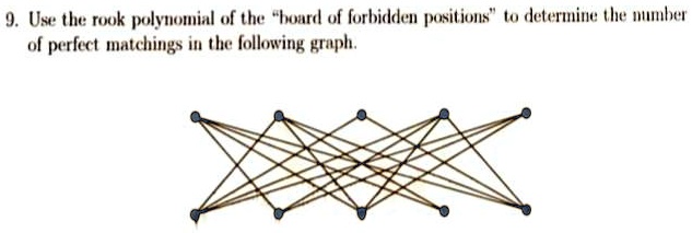 SOLVED: Use the rook polynomial of the "hoard of forbidden positions ...