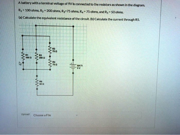 VIDEO solution: A battery with a terminal voltage of 9V is connected to ...