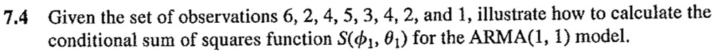 Solved 7 4 Given The Set Of Observations 6 2 4 5 3 4 2 And 1 Illustrate How T0 Calculate The