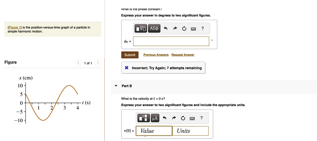 SOLVED: What is the phase constant? Express your answer in degrees to ...