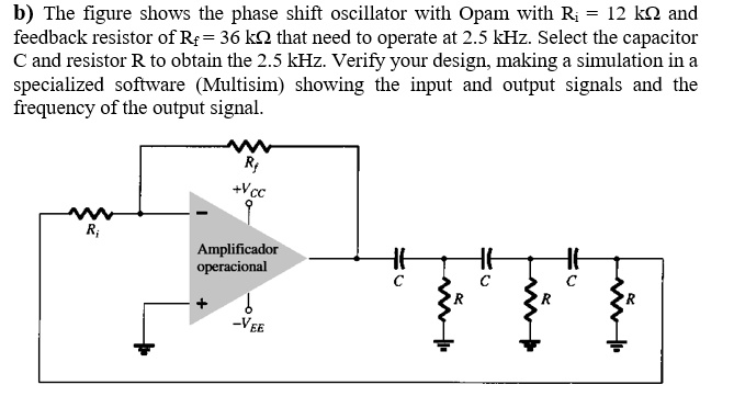 SOLVED: Please do it with Multisim, thank you b) The figure shows the ...