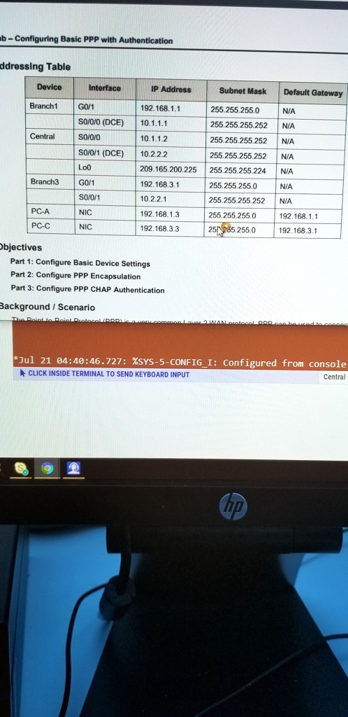 SOLVED: Can you show me how I would configure a default route to the ...