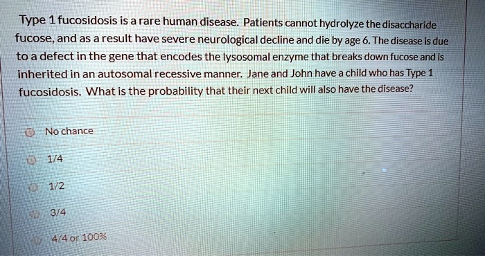 type 1 fucosidosis is a rare human disease patients cannot hydrolyze ...