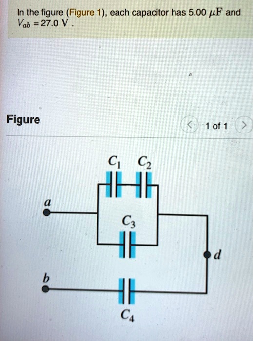 SOLVED: A) Calculate the charge on Capacitor C1 B) Calculate the ...
