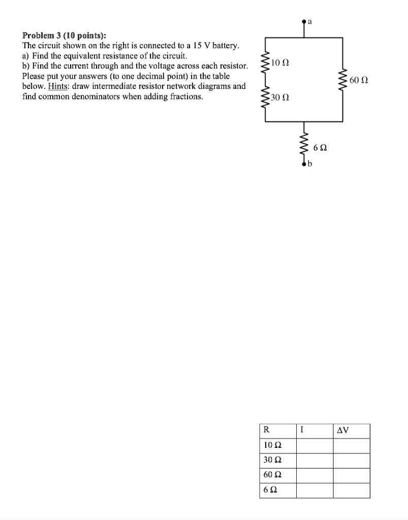SOLVED: Problem 3 (40 points): The circuit shown on the right is ... SOLVED: Problem 3 (40 points): The circuit shown on the right is ...