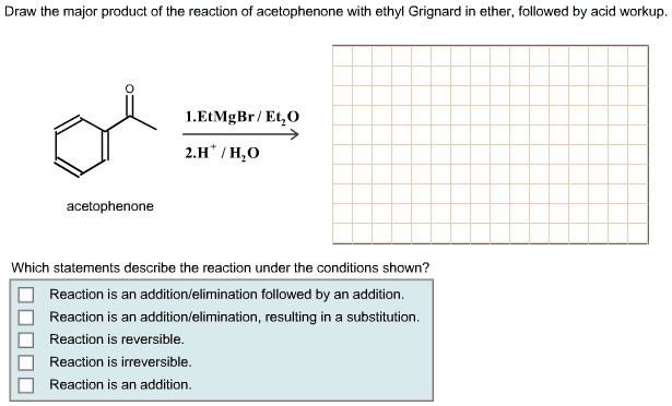 SOLVED: ' major product of the reaction Draw the major product of the ...