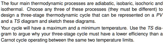 SOLVED: The four main thermodynamic processes are adiabatic, isobaric ...