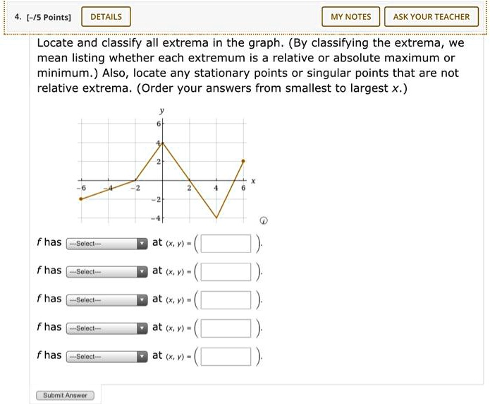Solved [ 5 Points] Details My Notes Ask Your Teacher Locate And