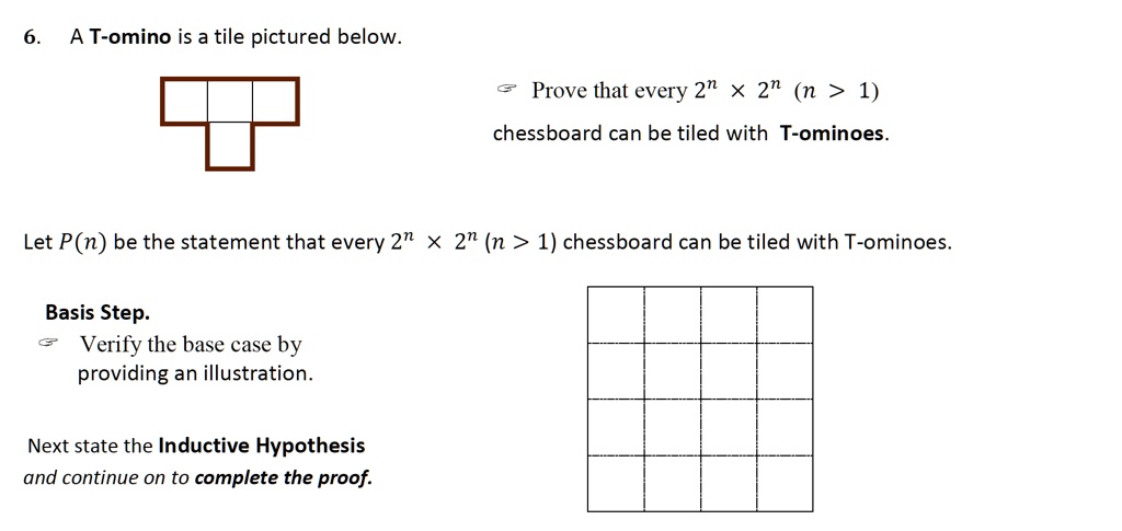 a t omino is a tile pictured below prove that every 2n x 2n n 1 ...