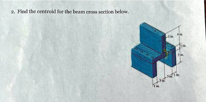 SOLVED: show all steps Find the centroid for the beam cross section below: