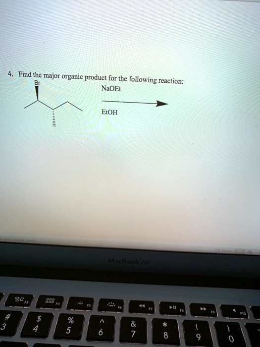 SOLVED: Find the major organic product for the following - reaction: NaOEt EtOH 80 888