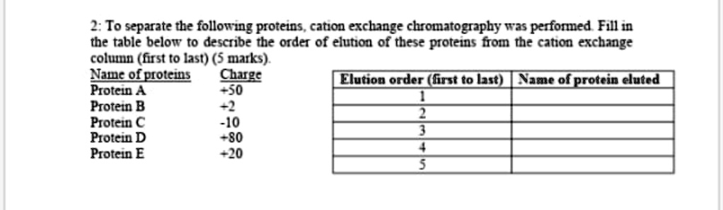 SOLVED: Explain the answer in detail with explanation. 2: To separate ...