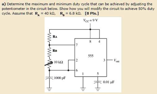 SOLVED: Determine the maximum and minimum duty cycle that can be ...