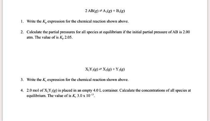 2 abg asg bg write the k expression for the chemical reaction shown ...