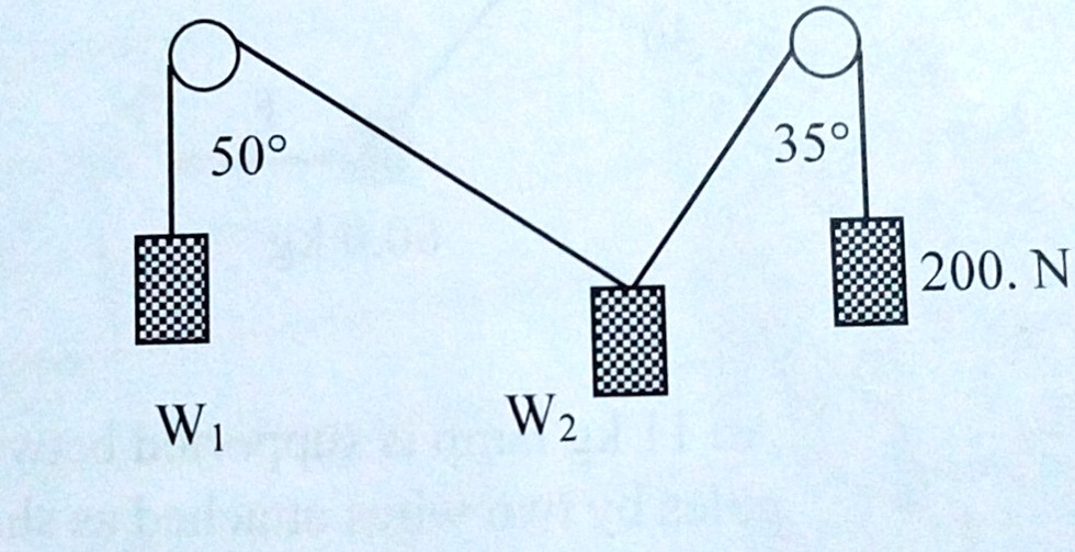 SOLVED: 'in the system to the right, the pulleys are frictionless and the system hangs in ...