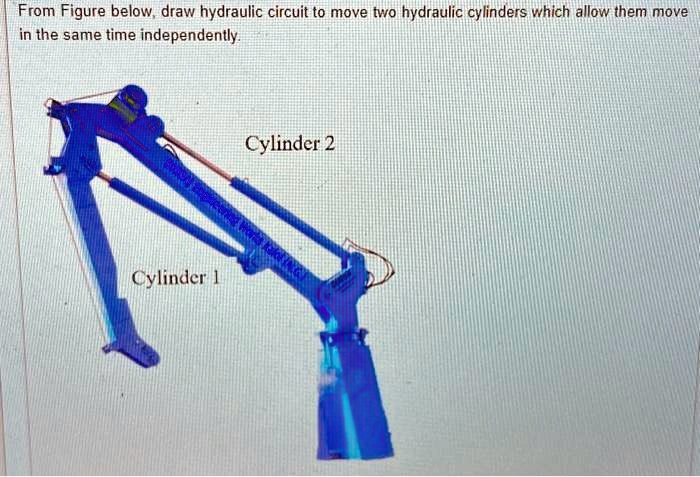 From Figure below, draw hydraulic circuit to move two...