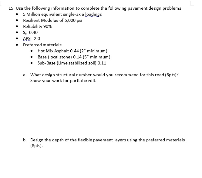 SOLVED: 15. Use the following information to complete the following ... SOLVED: 15. Use the following information to complete the following ...