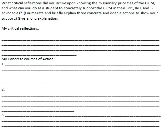 SOLVED: Answer the following and explain. ACRONYM: Justice, Peace, and ...