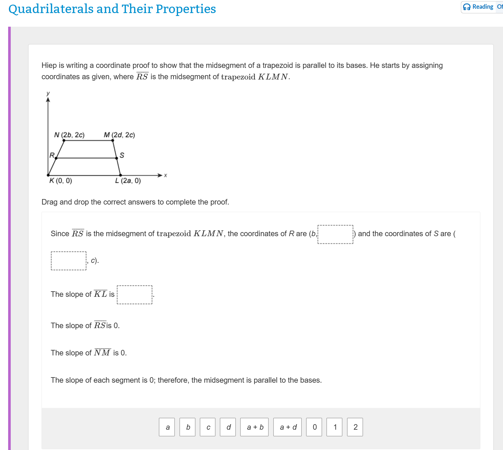 Quadrilaterals and Their Properties Reading Of Hiep is writing a ...