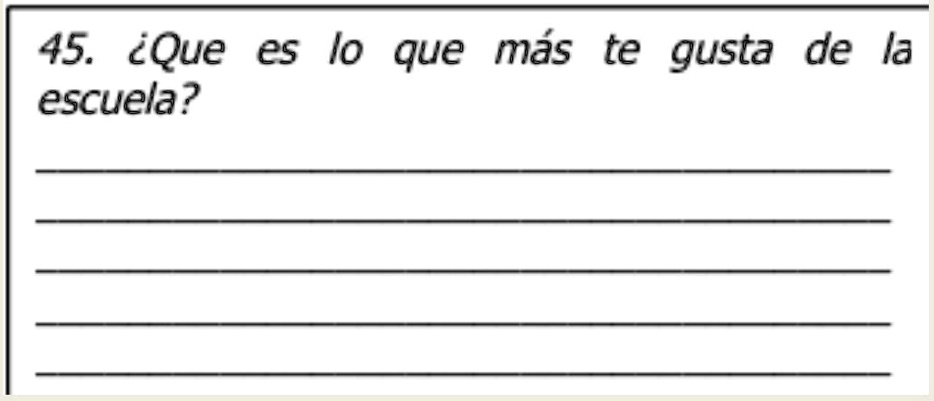 SOLVED: ¿QUÉ TIPO DE PREGUNTA ES LA DE LA IMAGEN? Es de español 45. Que ...