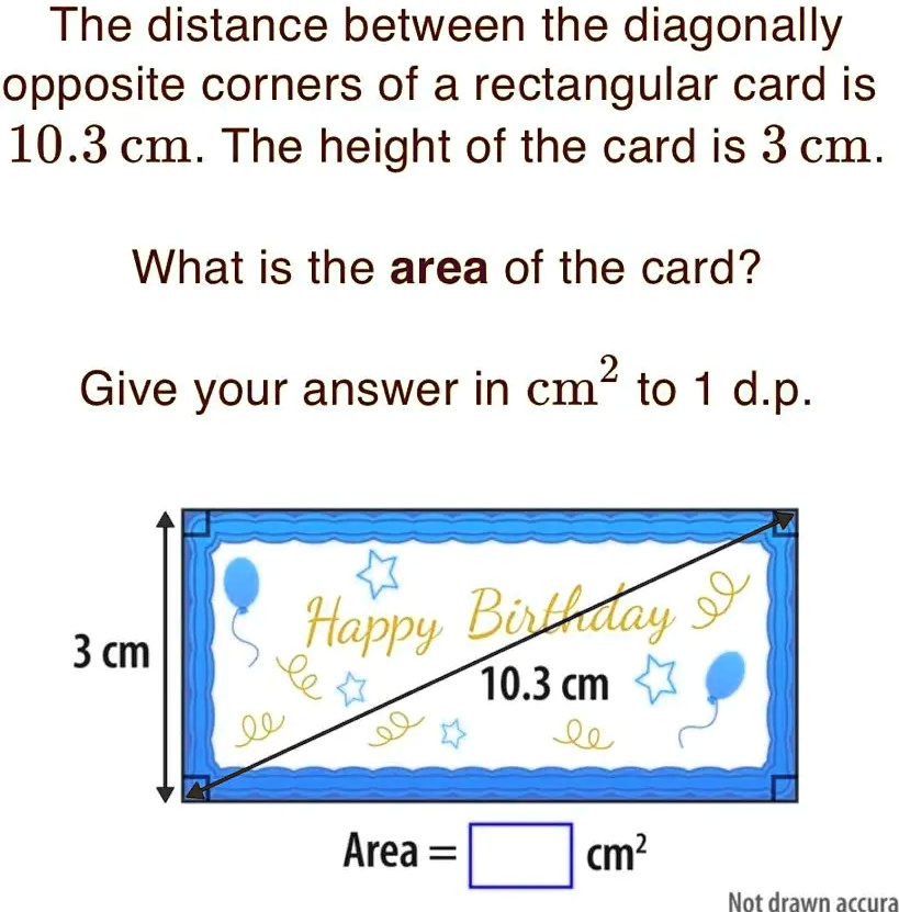 the distance between the diagonally opposite corners of a rectangular ...