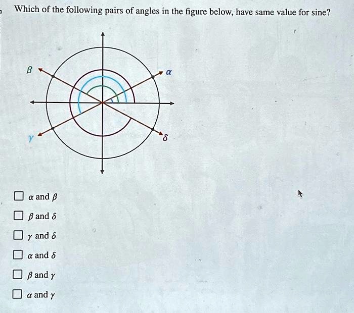 Which of the following pairs of angles in the figure below, have same ...