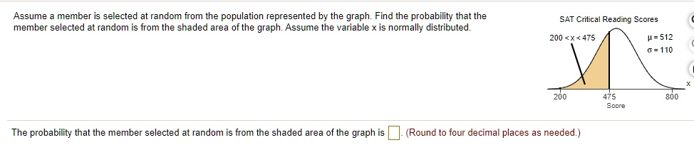 SOLVED: Assume member is selected at random from the population ...