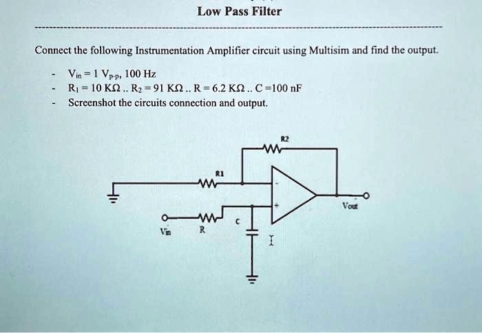 SOLVED: find out and connect the citcuit using multisim (screenshot the connection and output ...