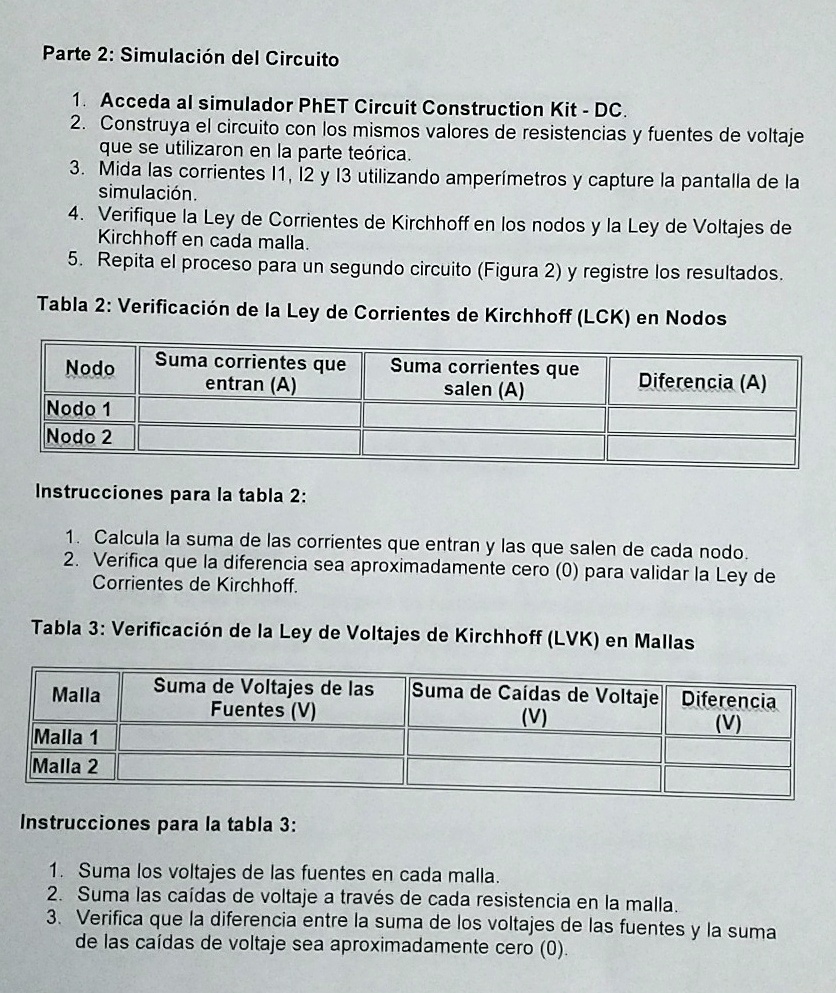 parte 2 simulacion del circuito 1 acceda al simulador phet circuit ...