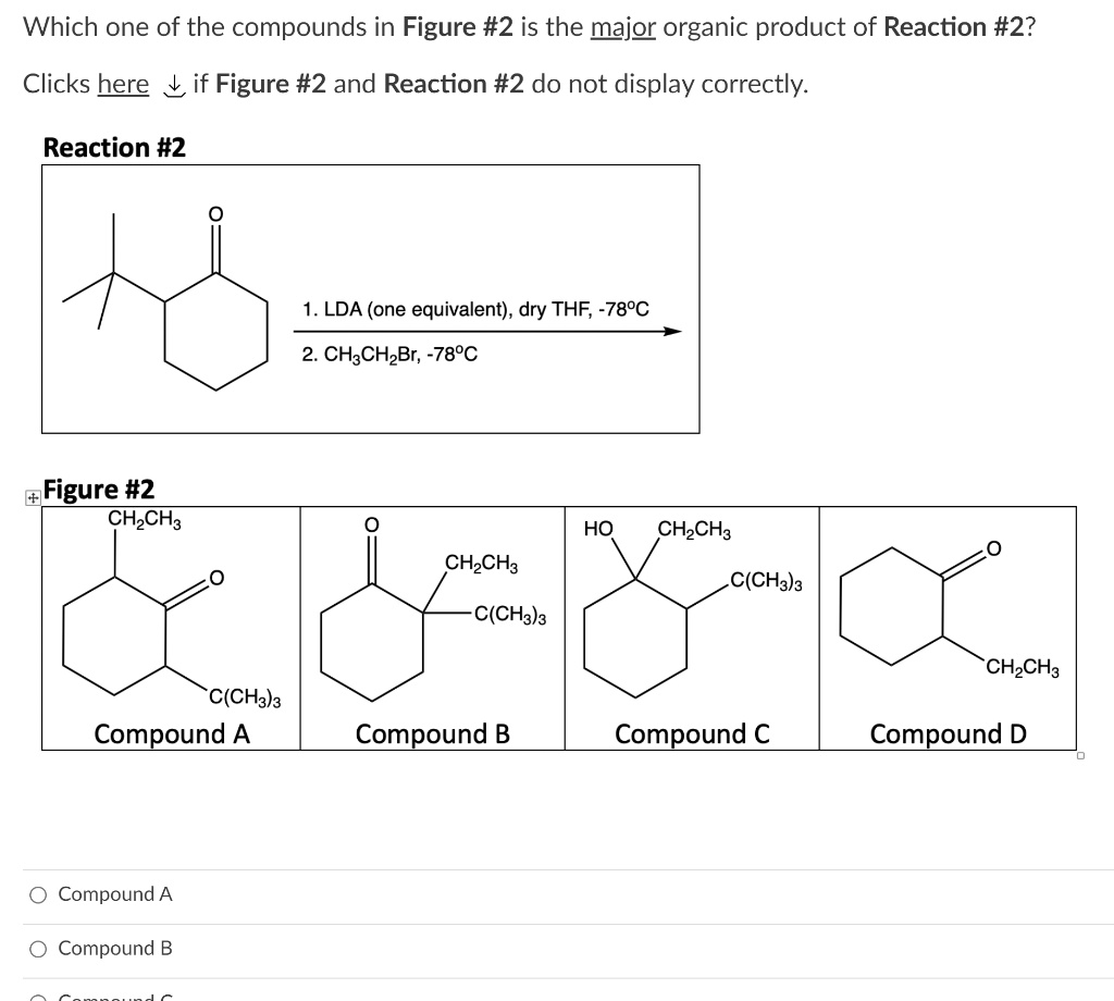 SOLVED: Which one of the compounds in Figure #2 is the major organic ...