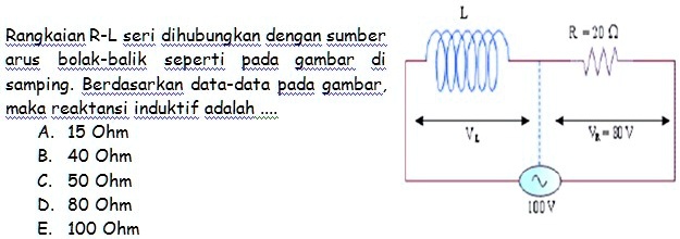 SOLVED: INI JAWABANNYA APA BESERTA CARANYA.......... Rangkaian R-L seri ...