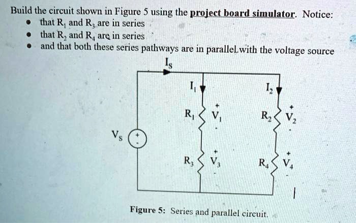 Build the circuit shown in Figure 5 using the project board simulator. Notice: • that R1 and R3 ...