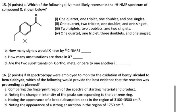 SOLVED: organic chemistry question (4 points) Which of the following ...