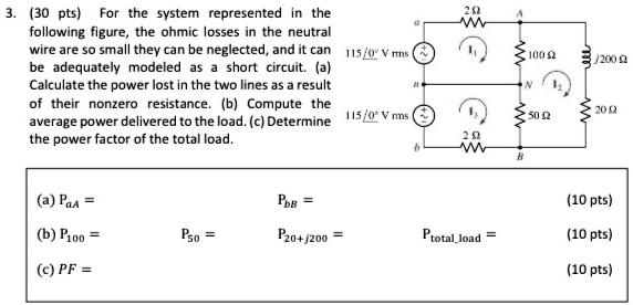 SOLVED: For the system represented in the following figure, the ohmic ...