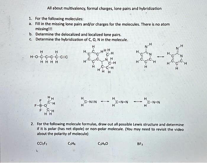 All about multivalency, formal charges, lone pairs and...