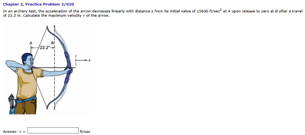 chapter 2 practice problem 2020 in an archery test the acceleration of ...