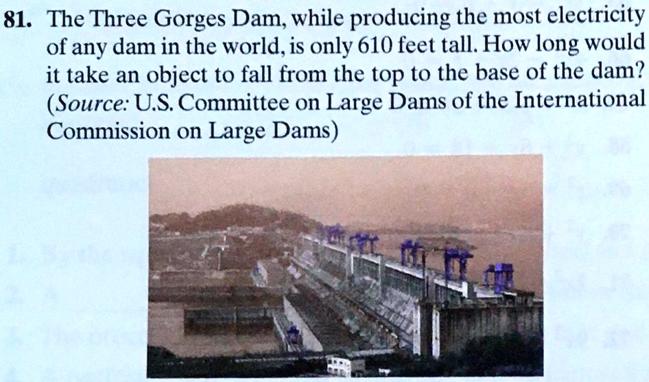 81 the three gorges dam while producing the most electricity of any dam ...