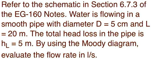 Refer to the schematic in Section 6.7.3 of the EG-160 Notes. Water is ...