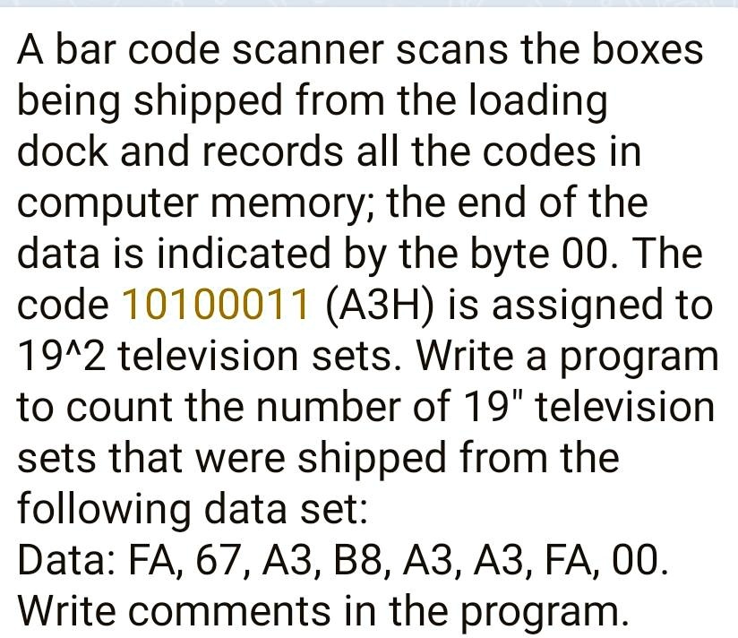 A bar code scanner scans the boxes being shipped from the loading dock ...