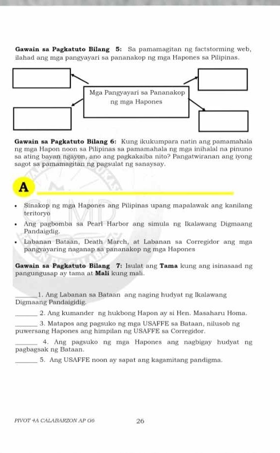 [GET ANSWER] Gawain sa Pagkatuto Bilang 5: Sa pamamagitan ng ...