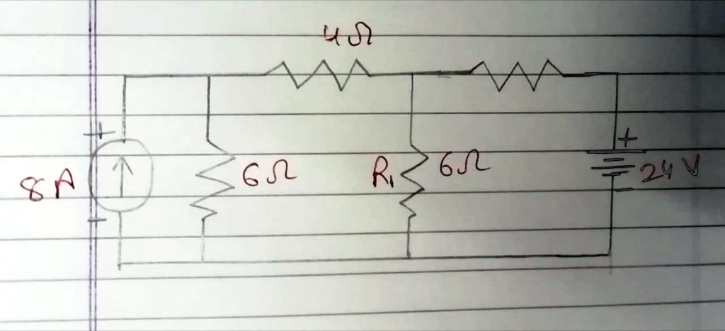 SOLVED: Calculate the current through a 6â„¦ load resistor using Thevenin's theorem and verify ...
