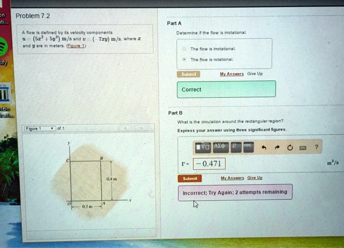 u problem72 ti part a determine if the flow is irrotational a flow is ...