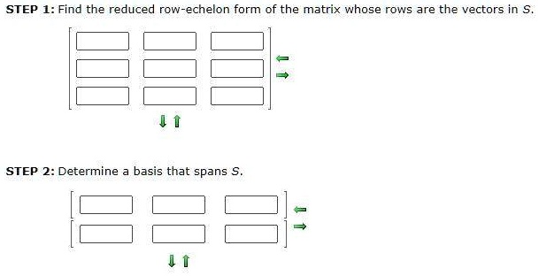 SOLVED: STEP 1: Find the reduced row-echelon form of the matrix whose ...