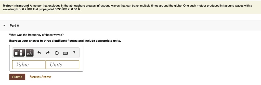 Solved Meteor Infrasound Meteor That Explodes The Atmosphere Createsintrasovno Waves That Can