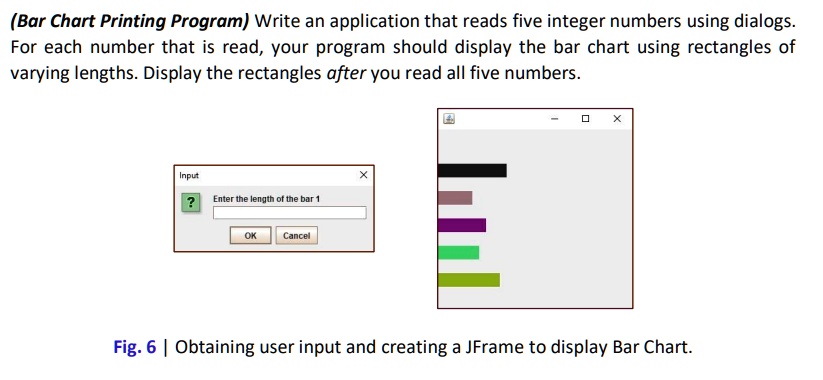 Can You Do It In Java Bar Chart Printing Program Write An Application That Reads Five Integer