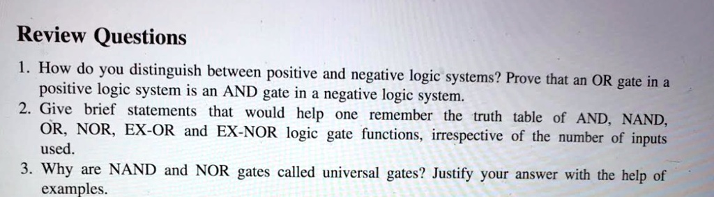 Review Questions 1. How do you distinguish between positive and ...